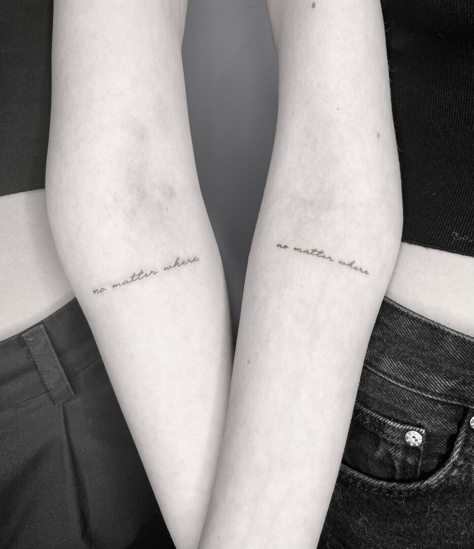 32 Matching Sisters Tattoos That Show Your Unbreakable Bond